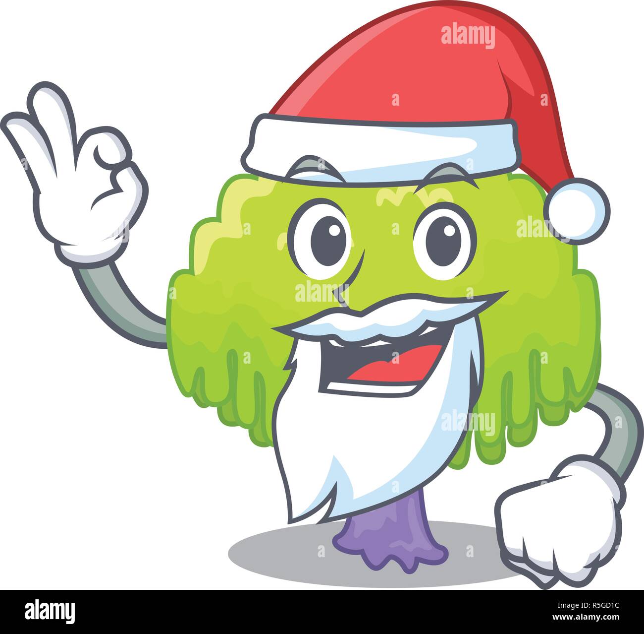 Santa willow tree branch for frame cartoon vector illustration Stock ...