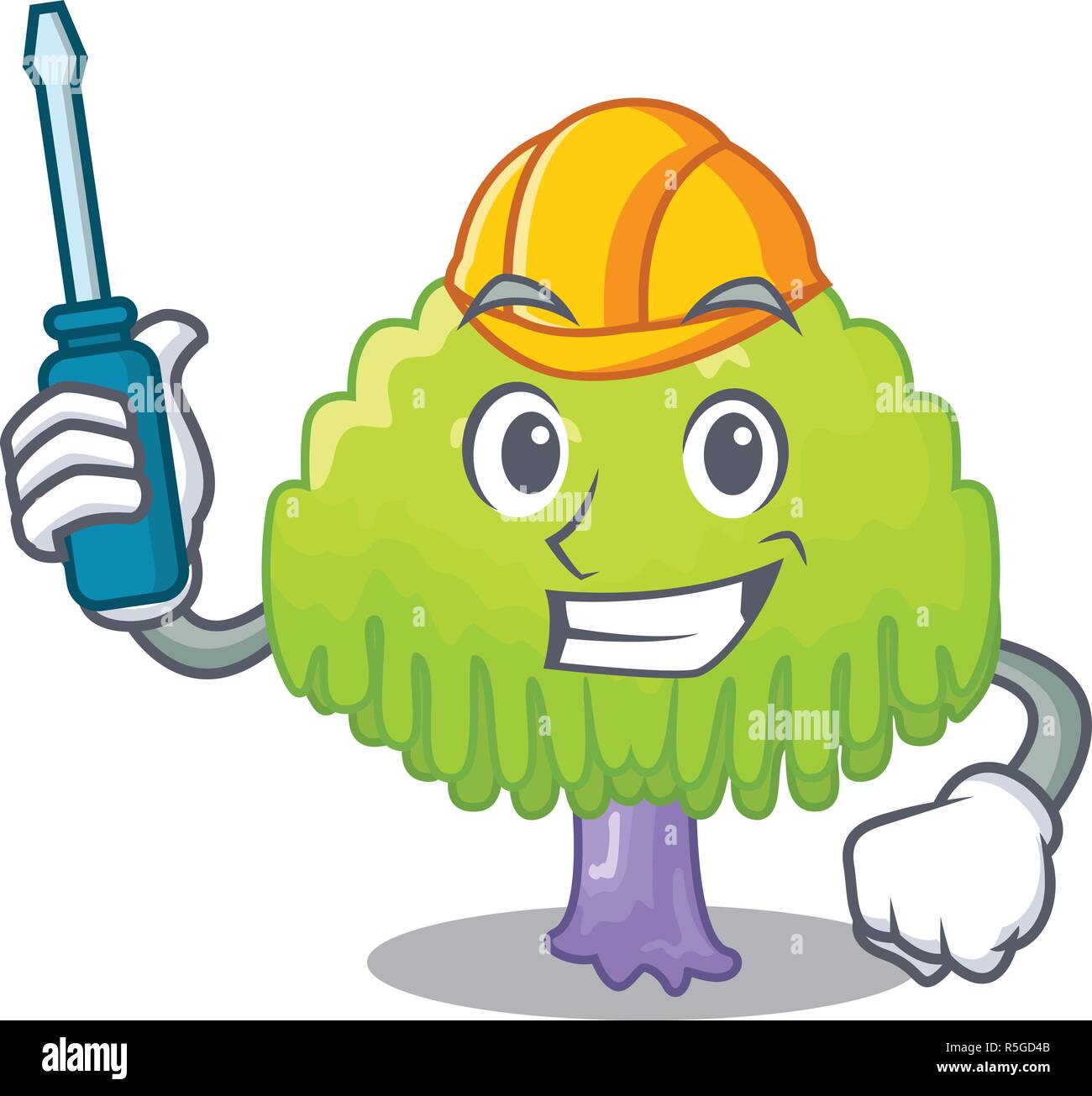 Automotive willow tree branch for frame cartoon vector illustration ...