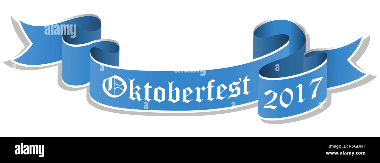 blue banner for oktoberfest 2017 Stock Photo - Alamy