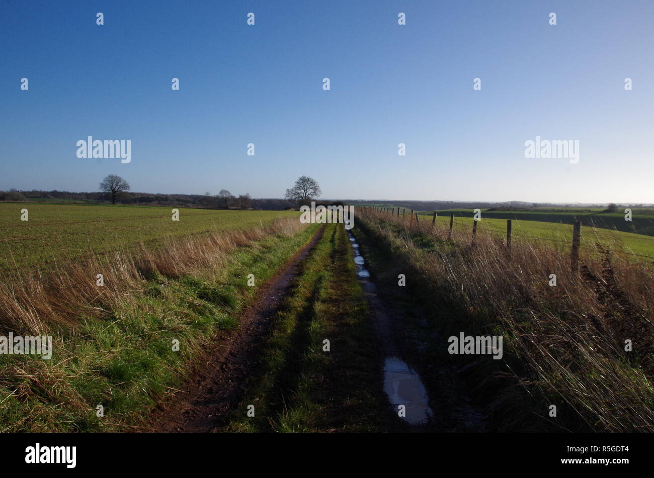 The Macmillan Way. Long-distance trail. Warwickshire. England. UK Stock ...