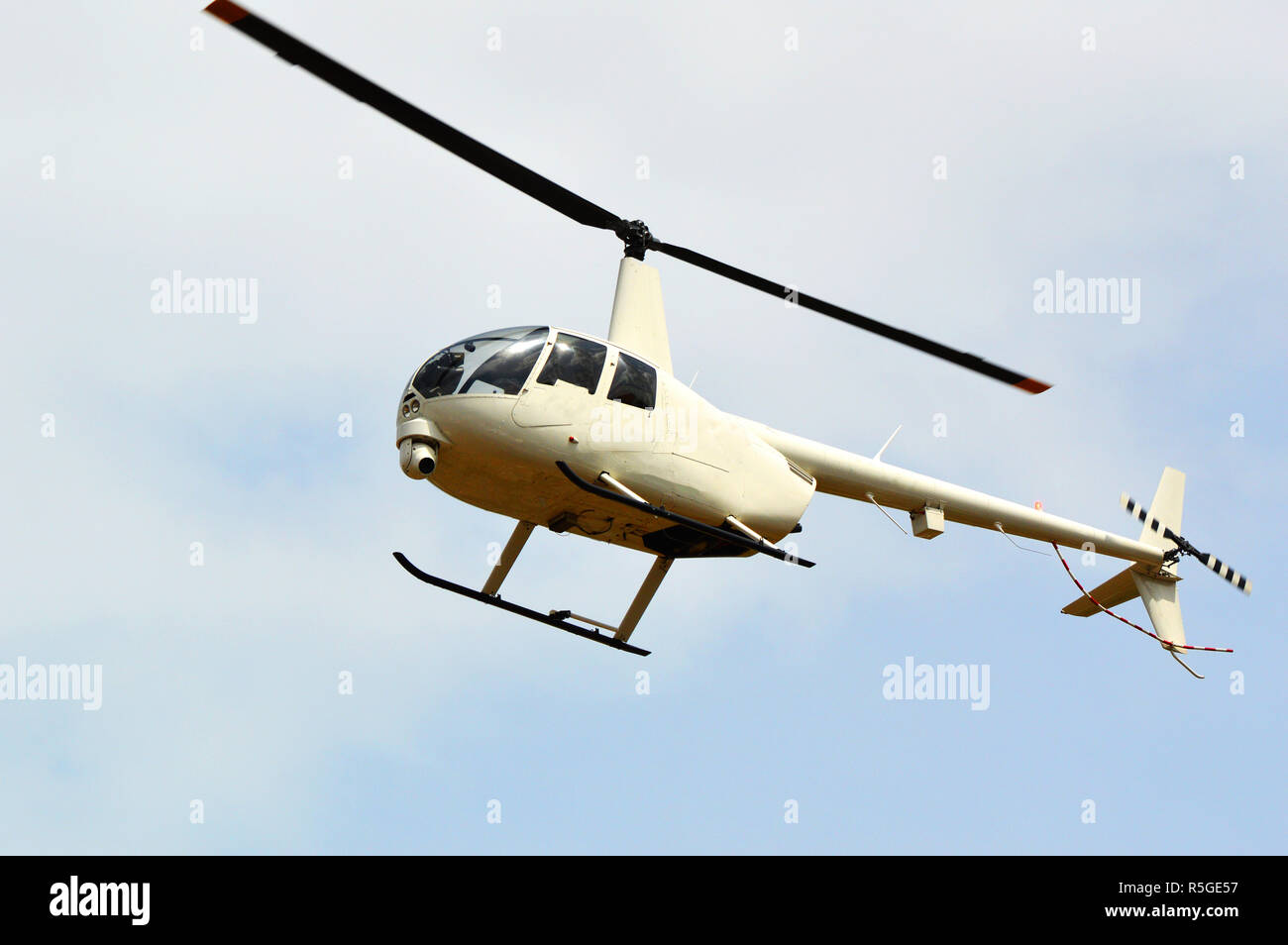 helicopter flying in the sky / white helicopter flying air with camera ...