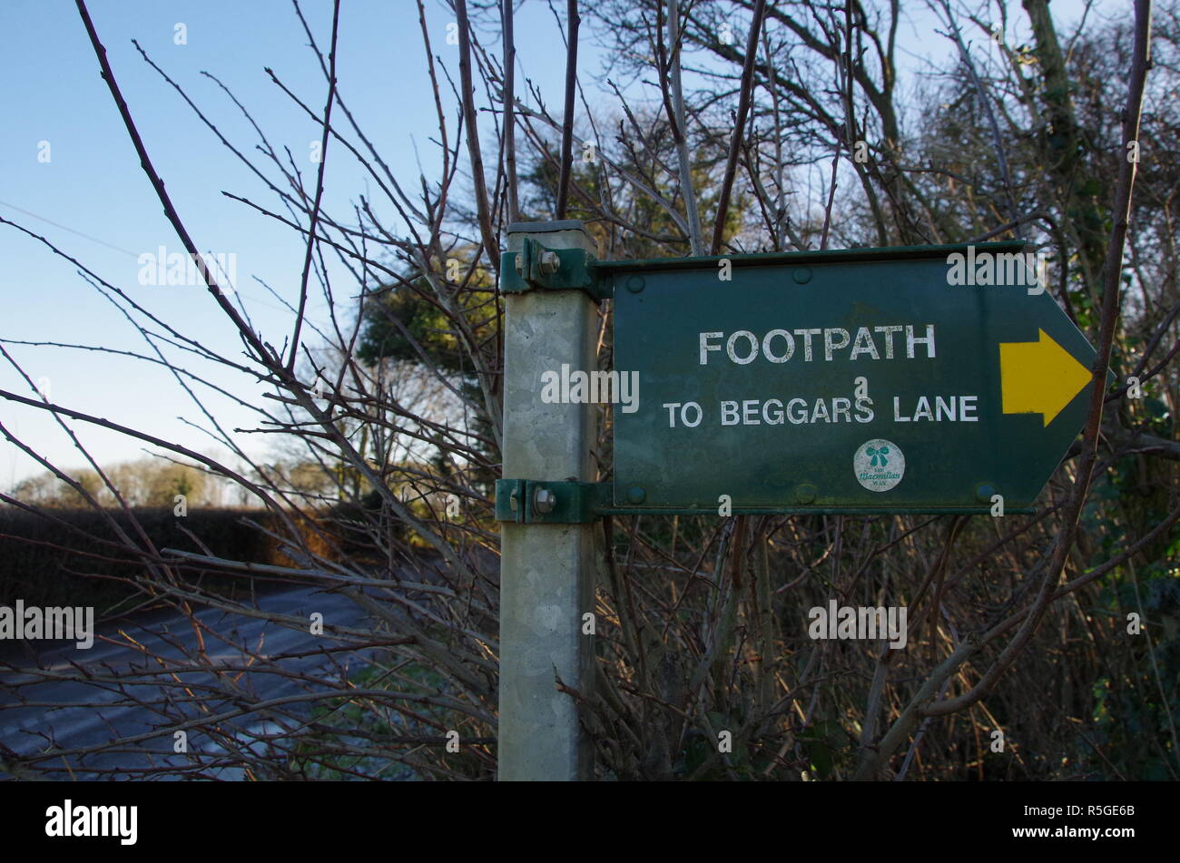 The Macmillan Way. Long-distance trail. Warwickshire. England. UK Stock ...