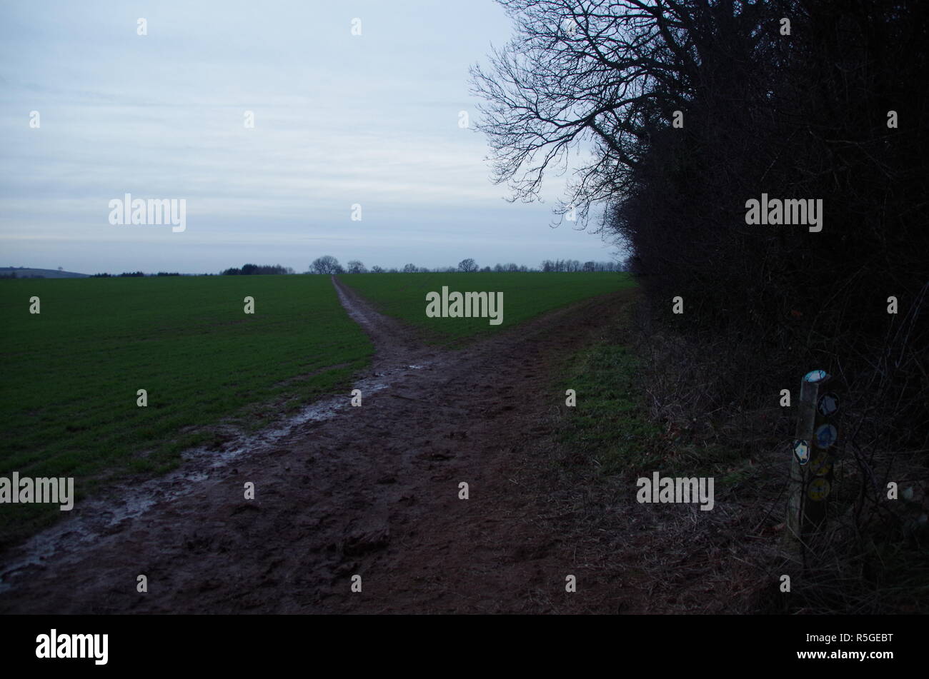 The Macmillan Way. Long-distance trail. Warwickshire. England. UK Stock ...