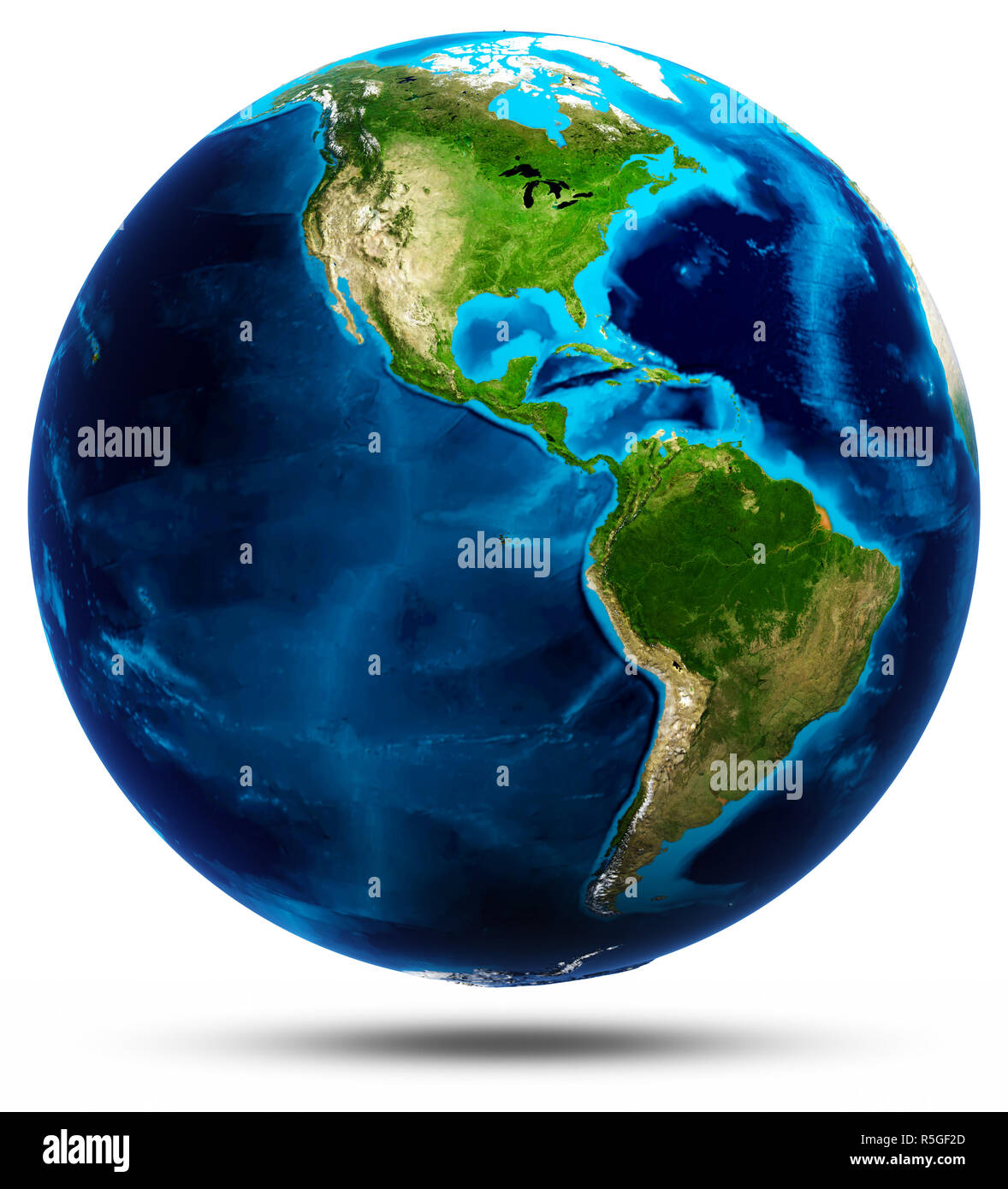 Planet Earth white isolated Stock Photo - Alamy