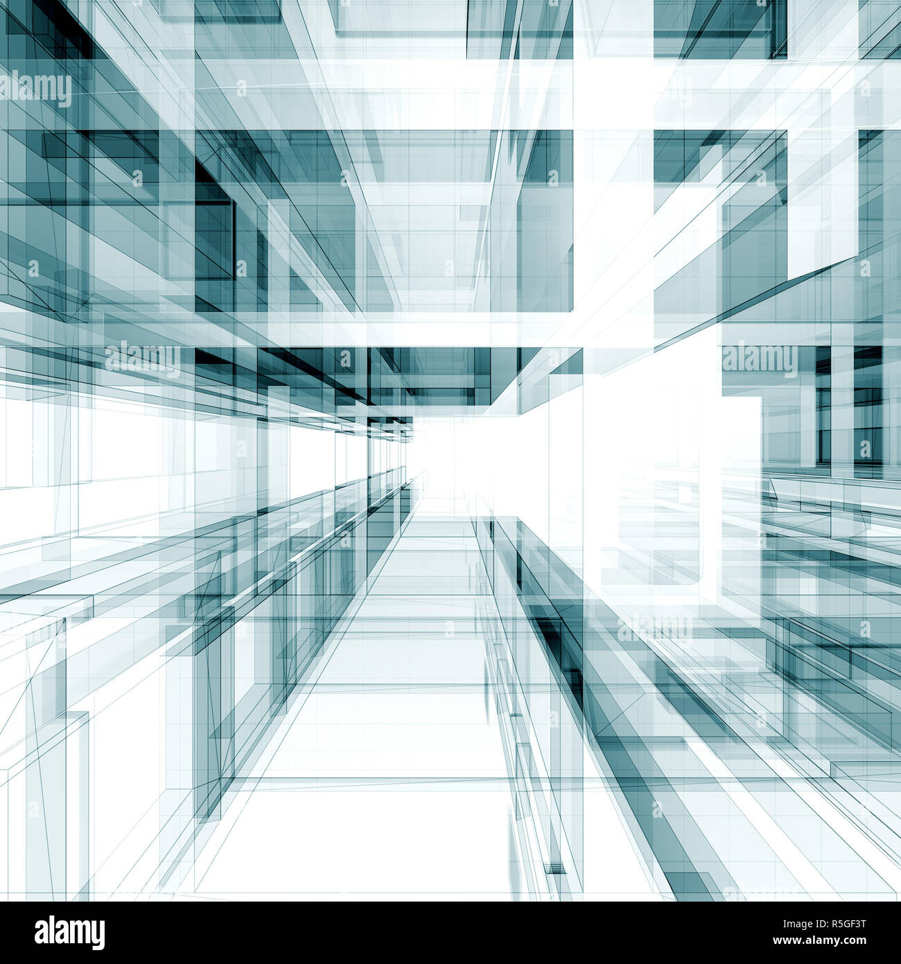 Abstract architecture 3d Stock Photo - Alamy