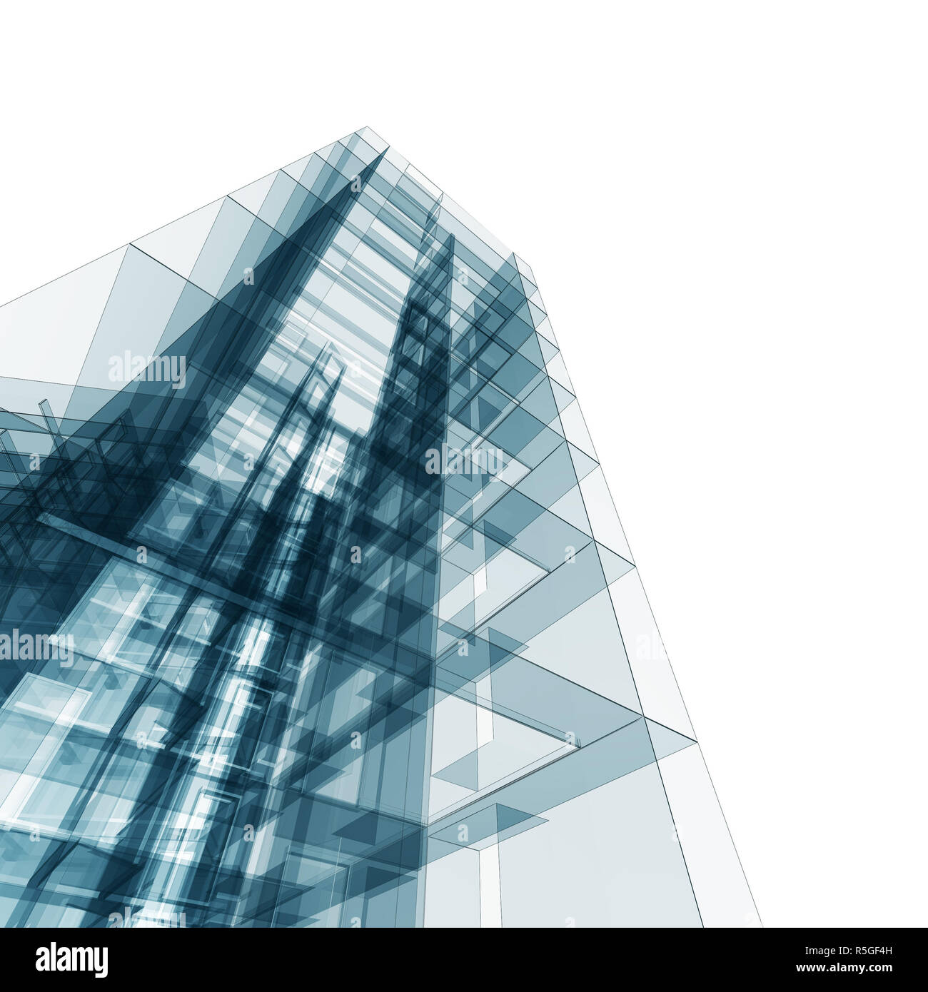 Abstract architecture 3d Stock Photo - Alamy