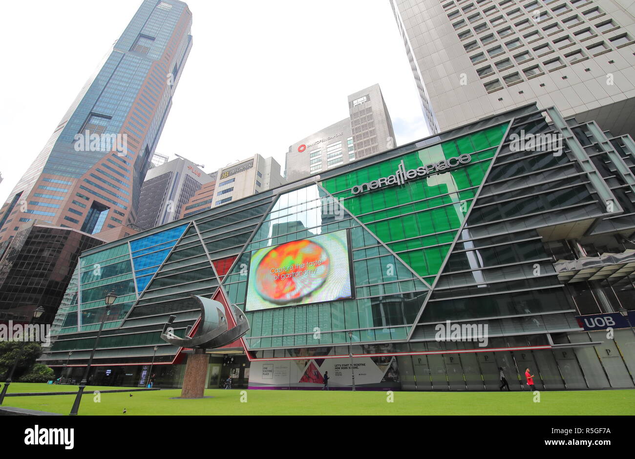 Raffles place mall in hi-res stock photography and images - Alamy
