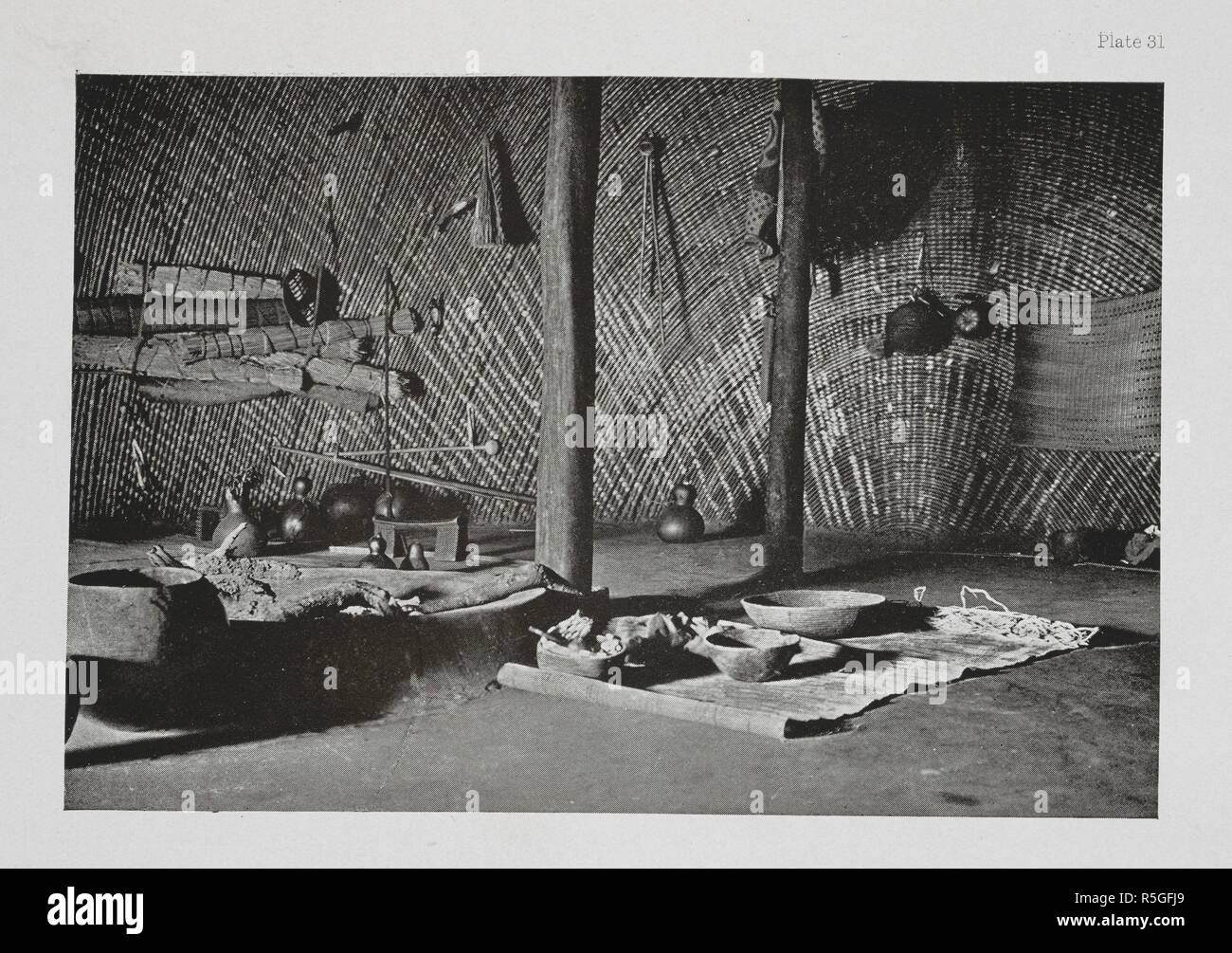 Interior of a Zulu hut. The Essential Kafir ... With one hundred full ...