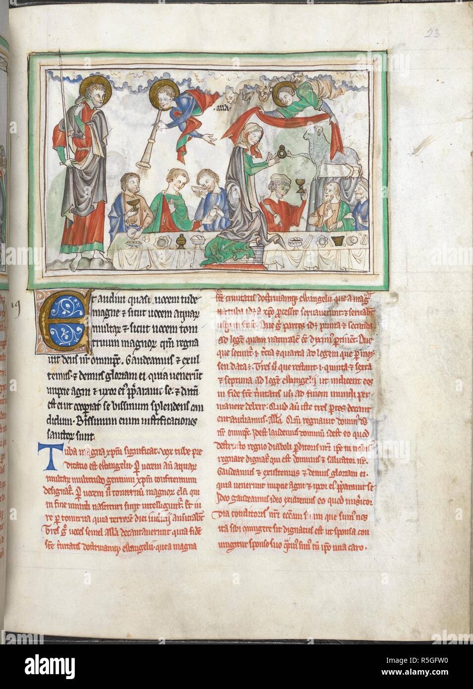 The Marriage Feast of the Lamb [Revelation 19, 8-9]; text beginnng with ...