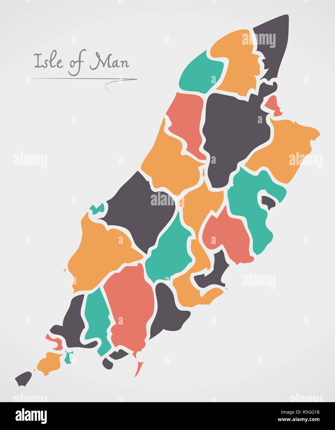Isle of man map hi-res stock photography and images - Alamy