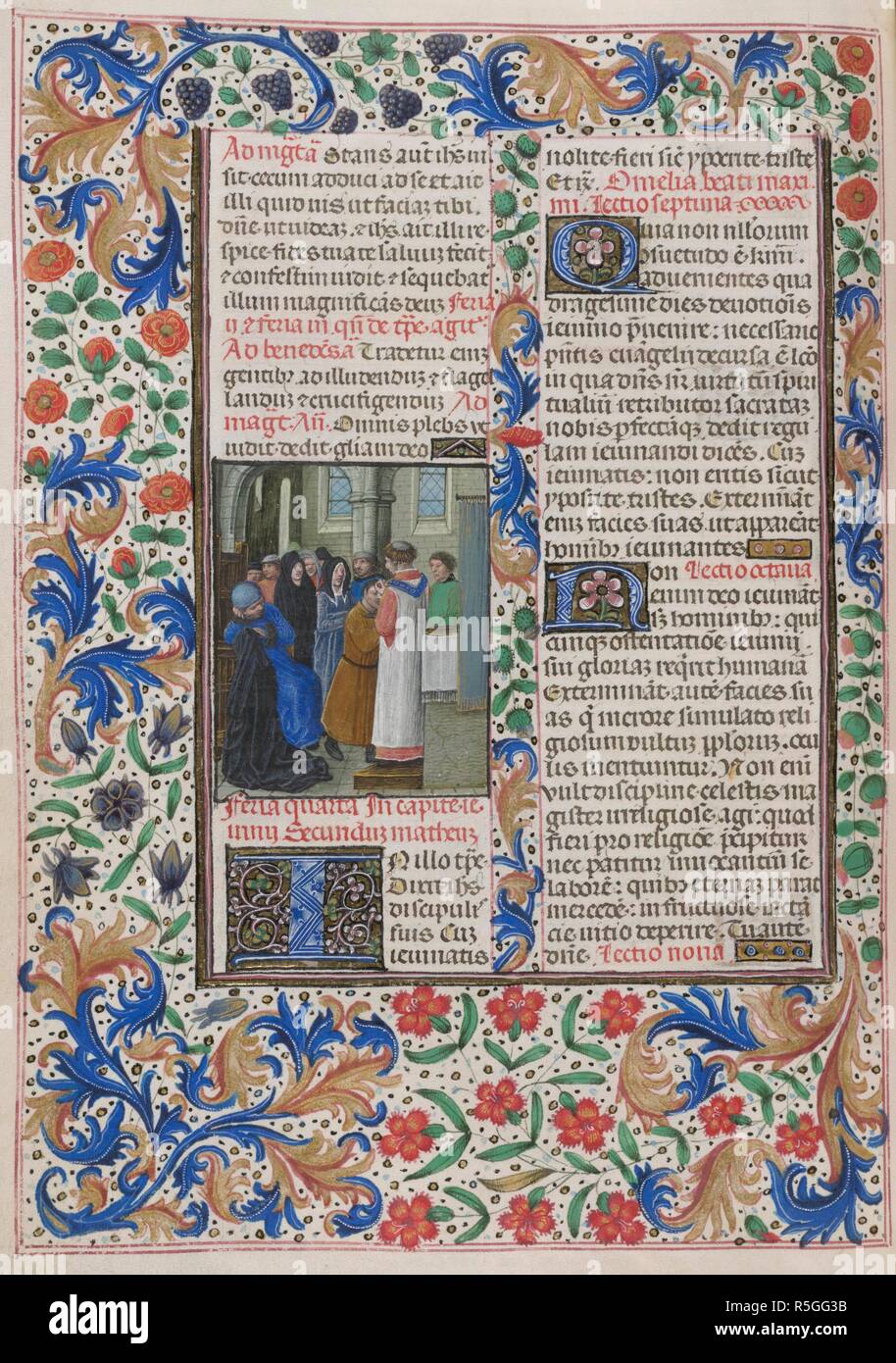 Ash wednesday priest blessing hi-res stock photography and images - Alamy