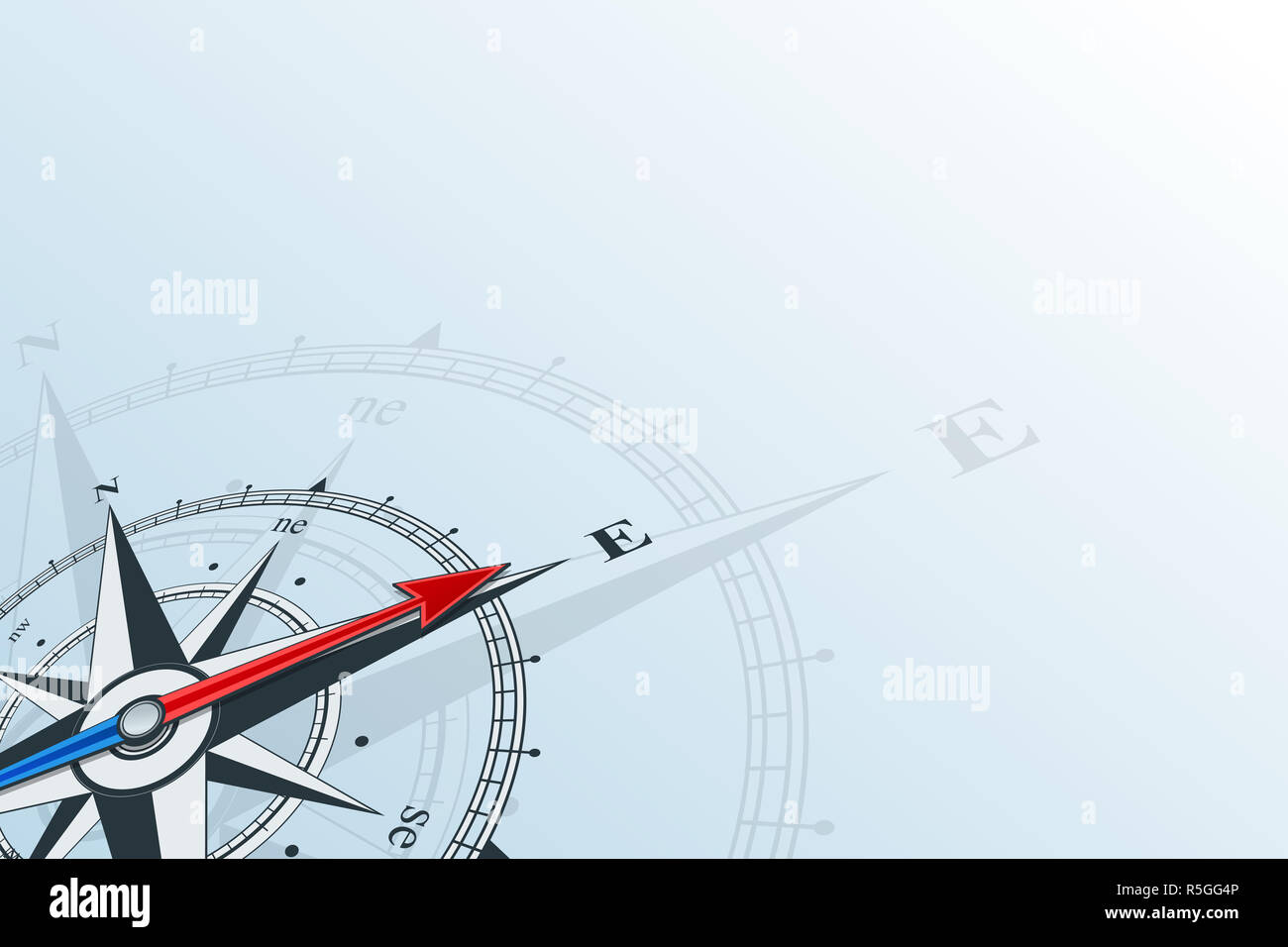 Compass vector pointing hi-res stock photography and images - Alamy
