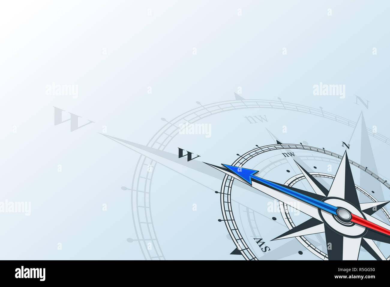 Compass vector pointing hi-res stock photography and images - Alamy