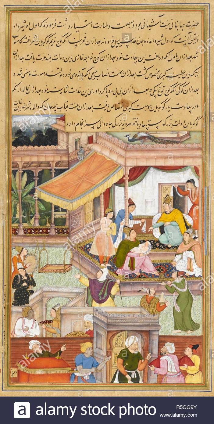 Akbar Painting Akbarnama Stock Photos & Akbar Painting Akbarnama Stock ...