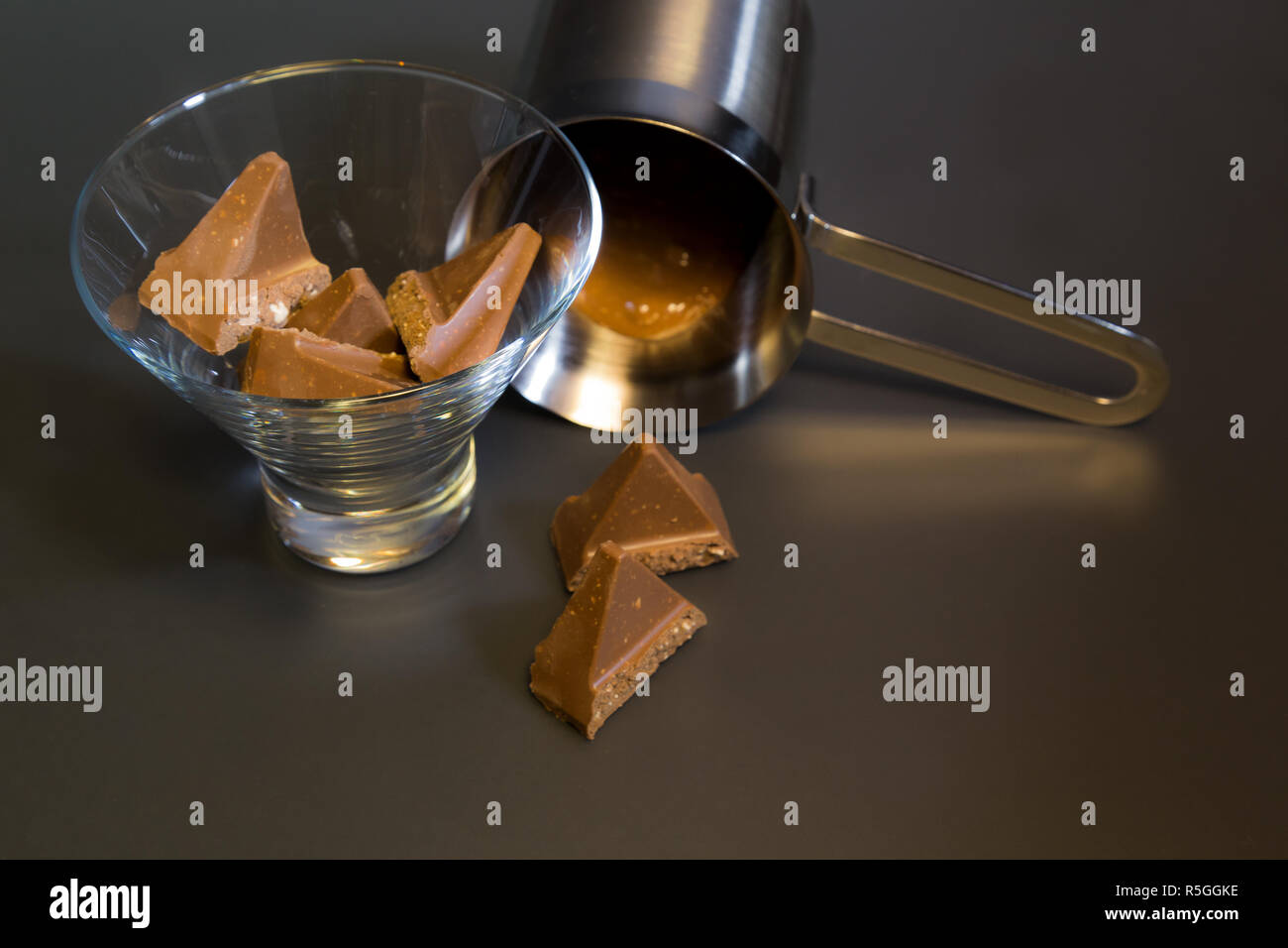 Toblerone dessert hi-res stock photography and images - Alamy