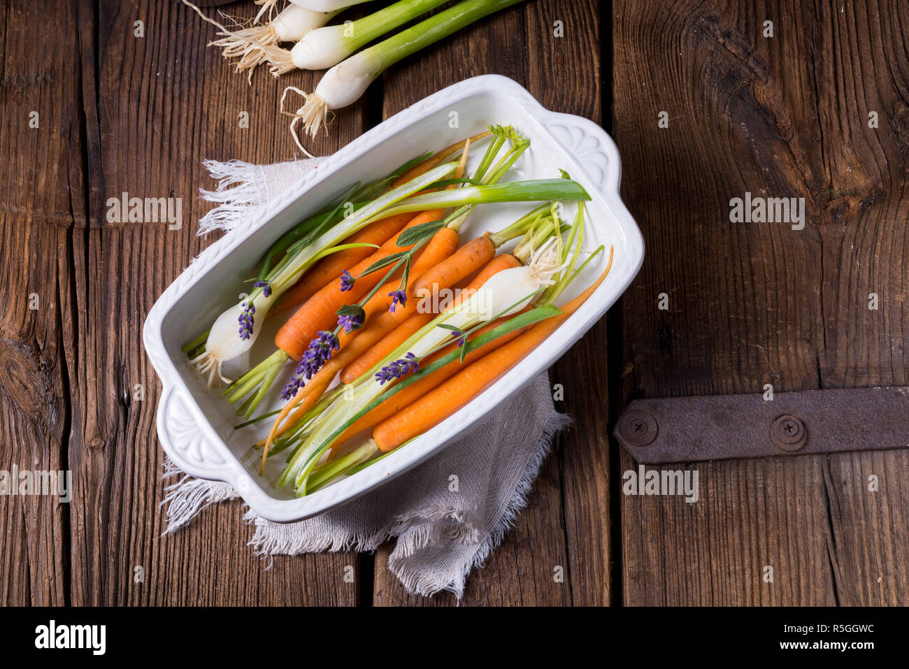 Young carrots spring onions hi-res stock photography and images - Alamy