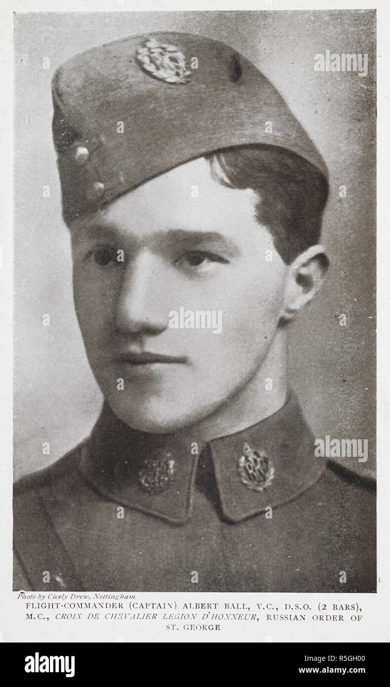 Flight-commander (Captain) Albert Ball.' Albert Ball VC, DSO & Two Bars ...