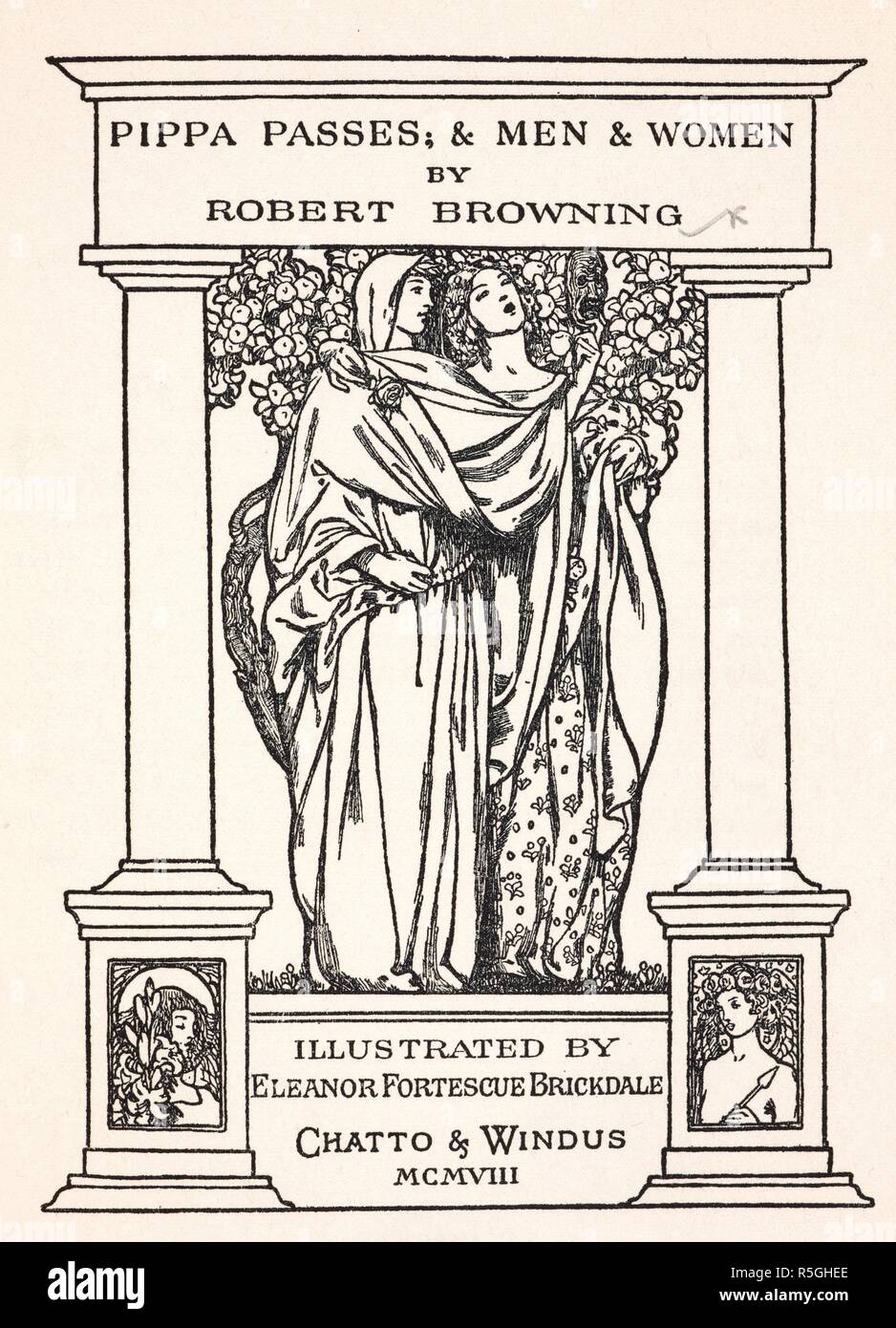 Illustrated title page. Pippa Passes; & Men & Women [of the original ...