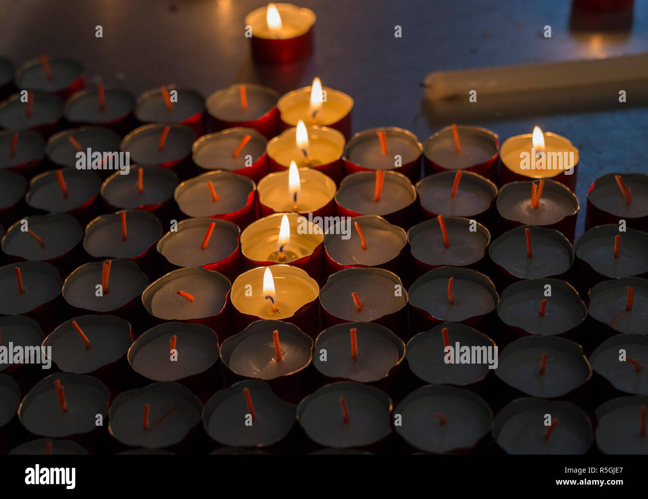 Round candles hi-res stock photography and images - Alamy