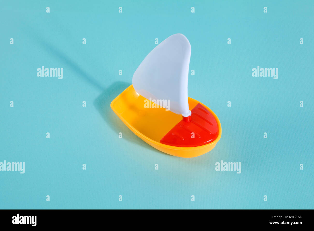 boat toy lost at sea Stock Photo - Alamy