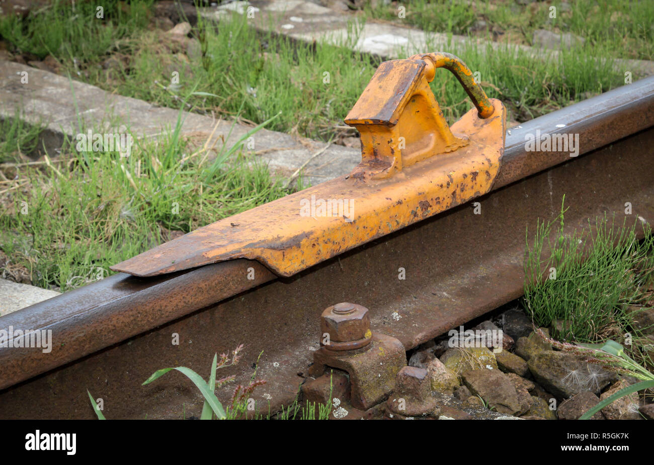 soft,detail of a crossover,railroad,transport Stock Photo - Alamy