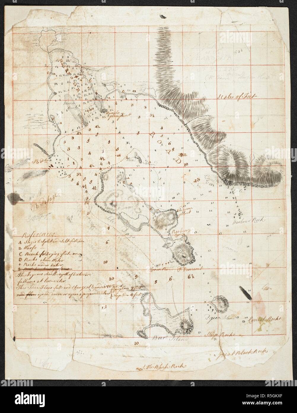 James cook map north america hi-res stock photography and images - Alamy