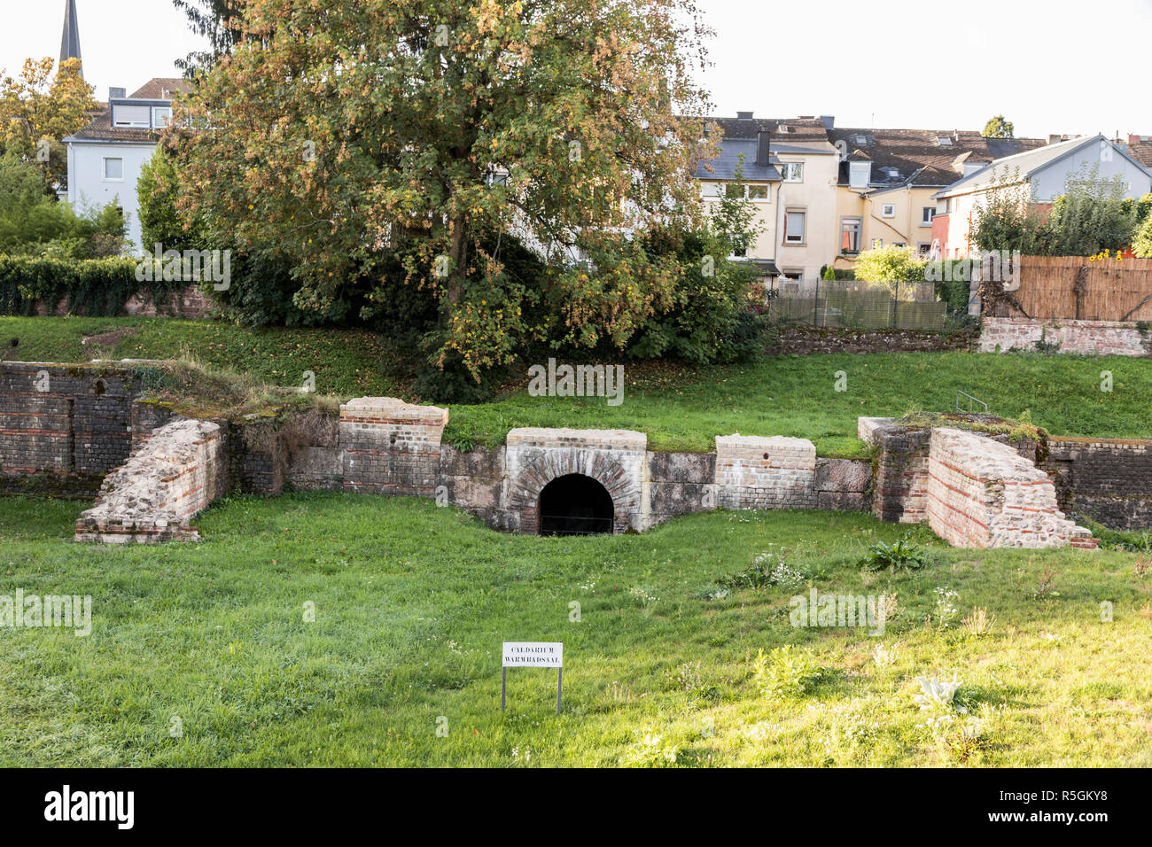 Trier, Germany. The Barbara Baths (Barbarathermen), a large Roman bath ...