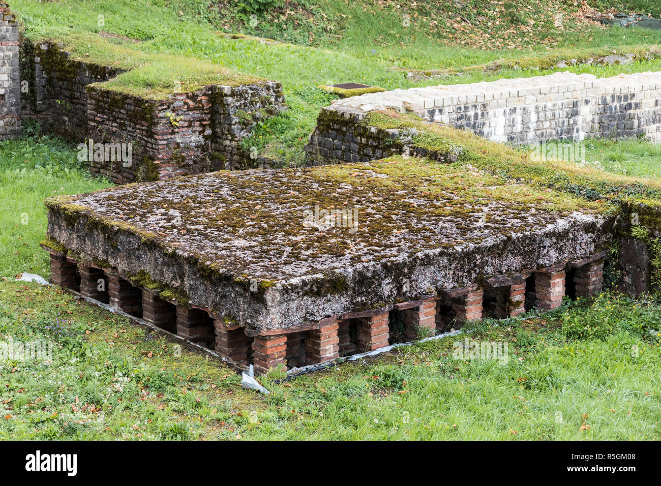 Trier, Germany. The Barbara Baths (Barbarathermen), a large Roman bath ...