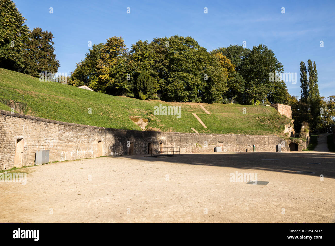 Trier, Germany. The Trier Amphitheater, a large Roman amphitheater from ...