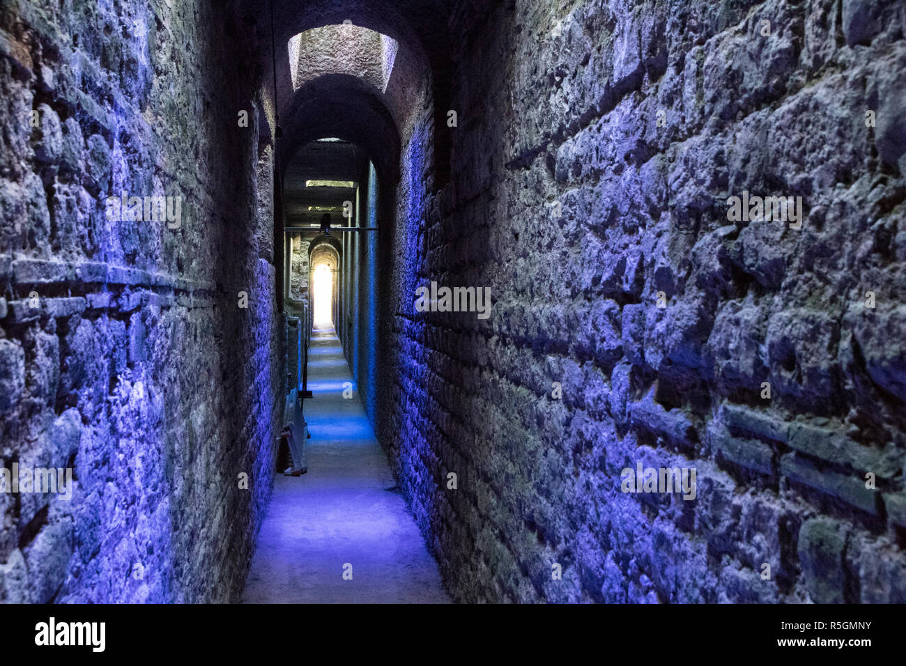 Trier, Germany. The Imperial Baths (Kaiserthermen), a large Roman bath ...