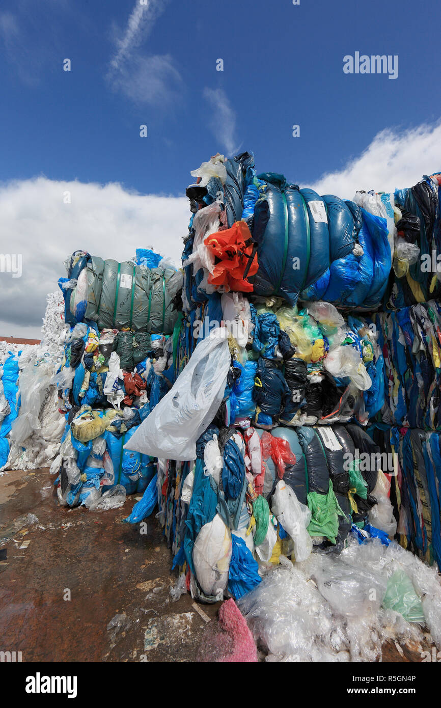 Bales of plastic waste hi-res stock photography and images - Alamy