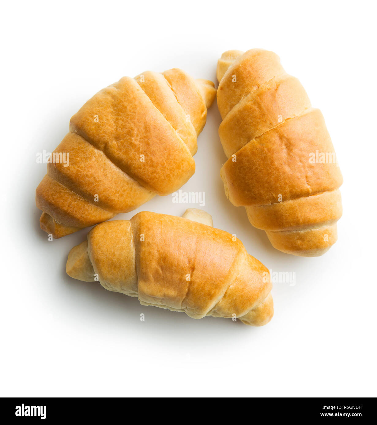 Overhead view golden croissants hi-res stock photography and images - Alamy