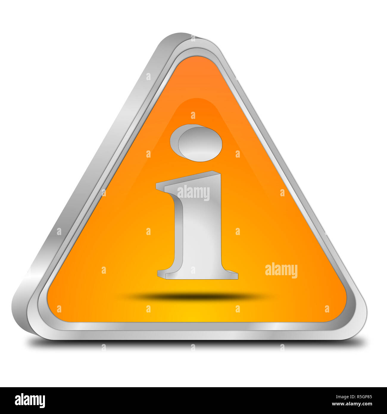 orange Information Button - 3D illustration Stock Photo - Alamy