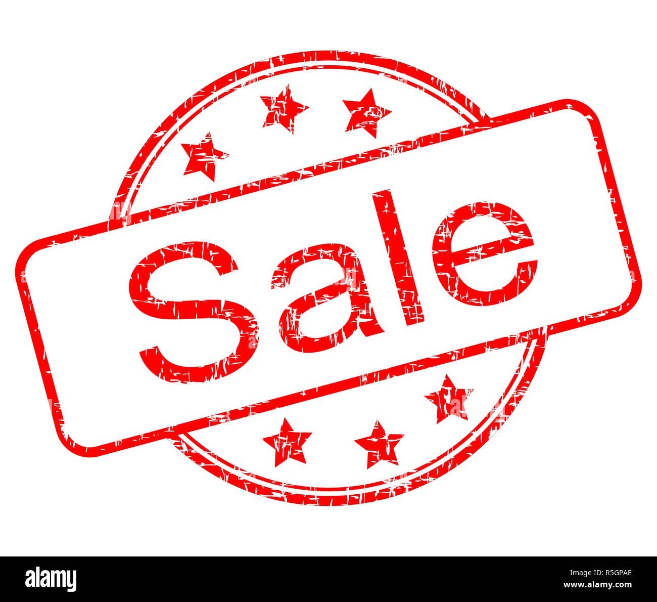red Sale rubber stamp - illustration Stock Photo - Alamy