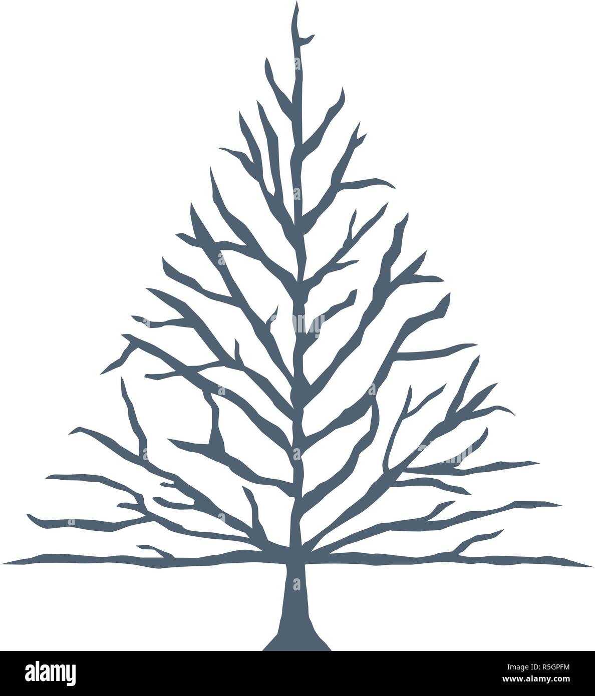bald tree sign symbol vector Stock Vector Image & Art - Alamy