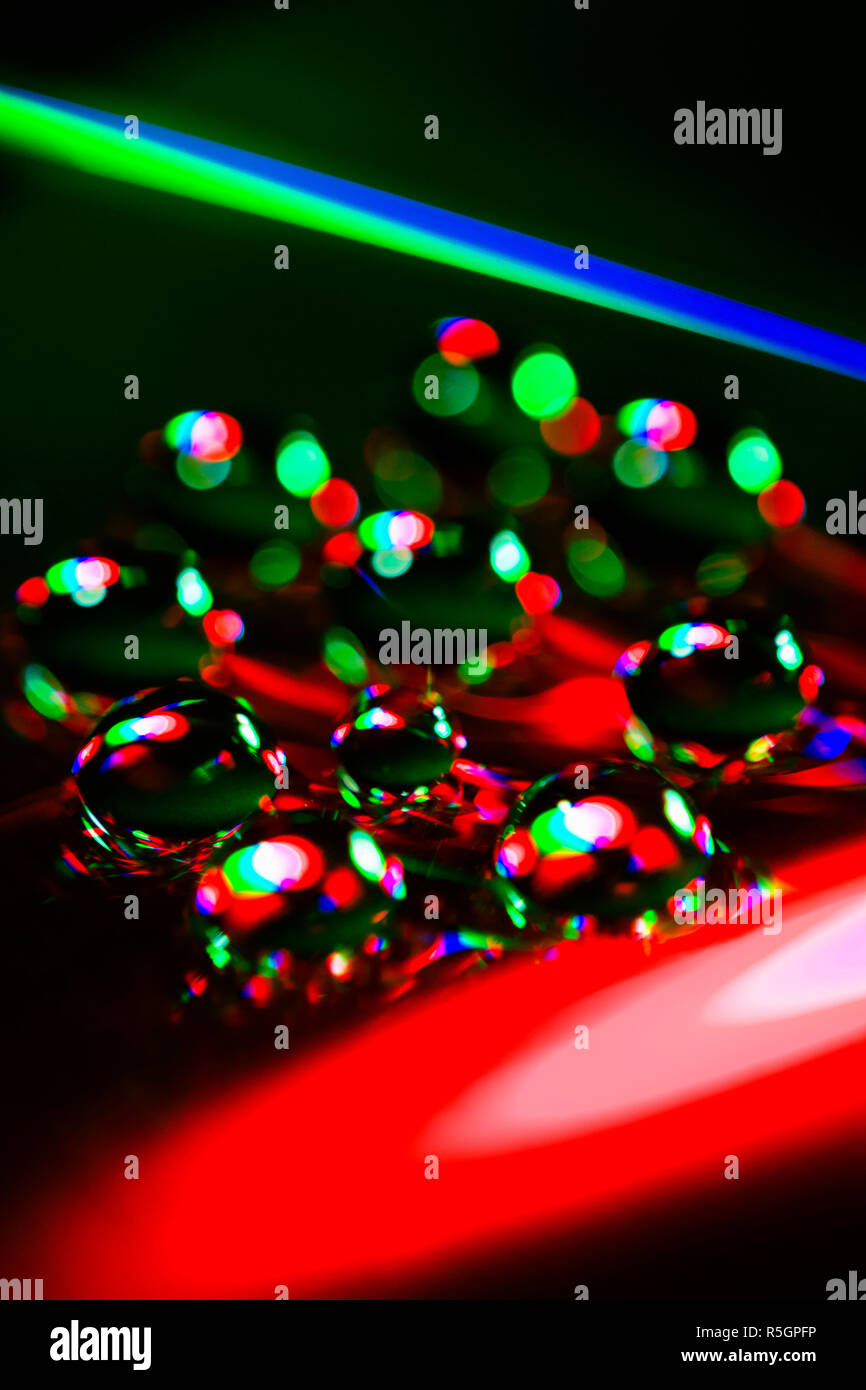 colorful water drops Stock Photo - Alamy