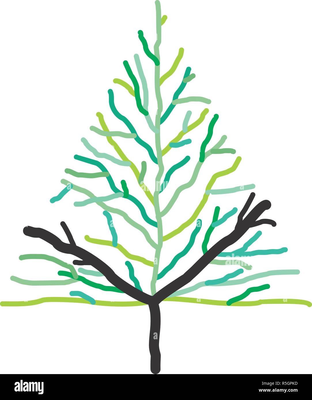 bald tree sign symbol vector Stock Vector Image & Art - Alamy