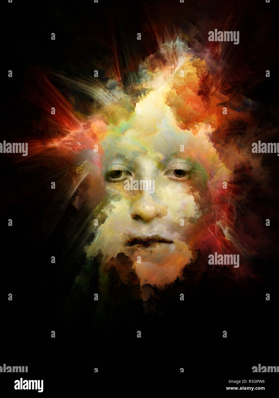 Colors of Mind Stock Photo - Alamy