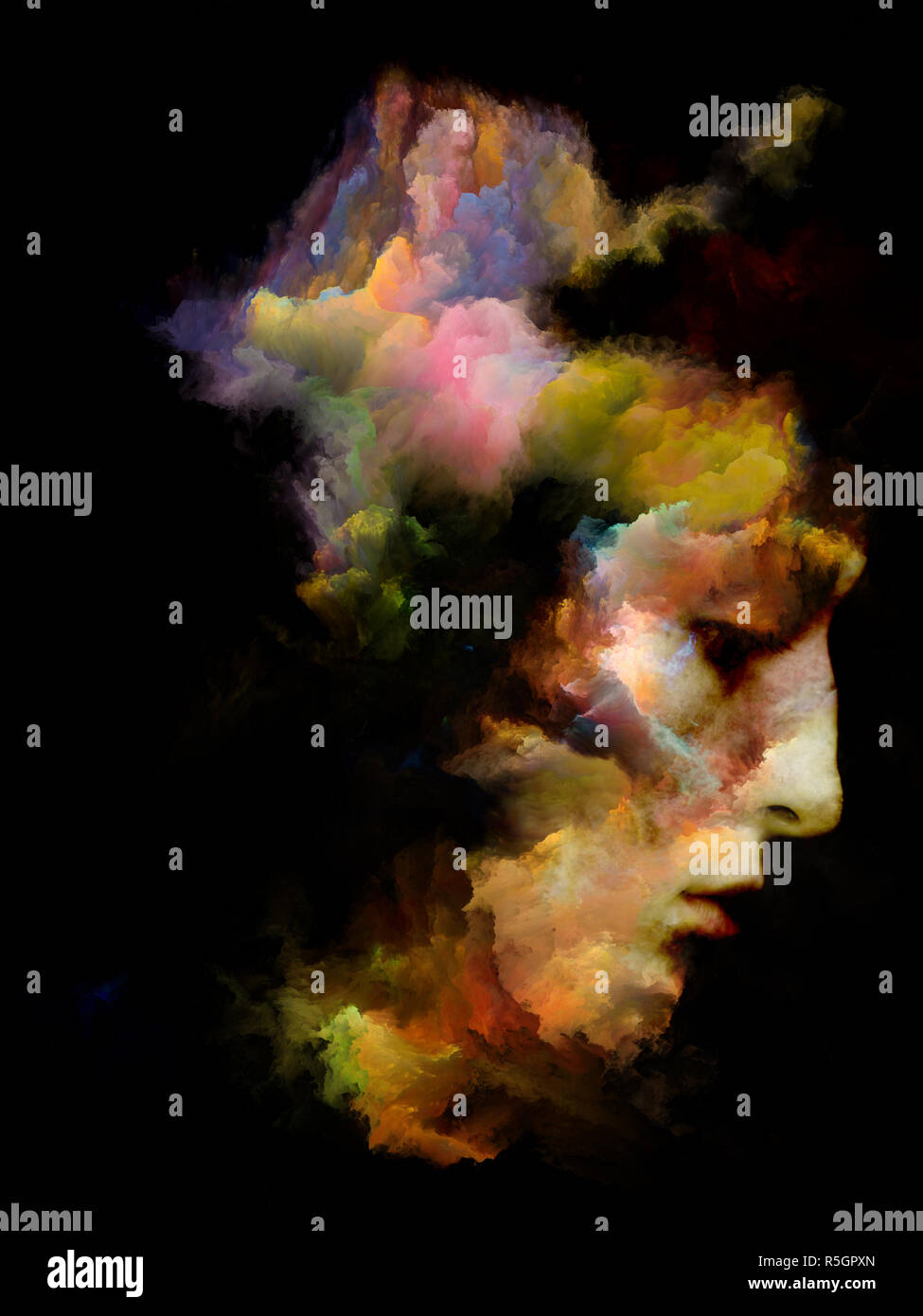 Colors of Mind Stock Photo - Alamy