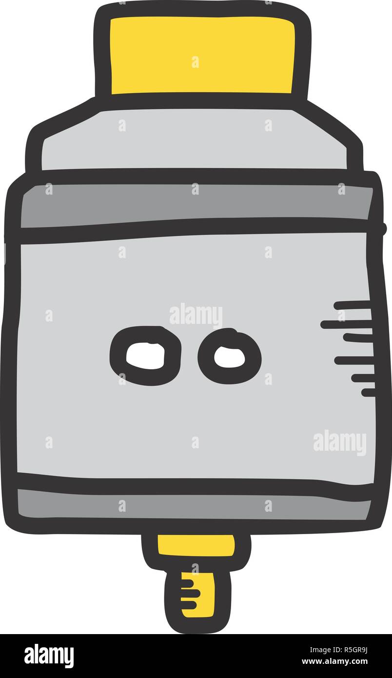 electric cigarette vapor atomizer tank vector art Stock Vector Image ...