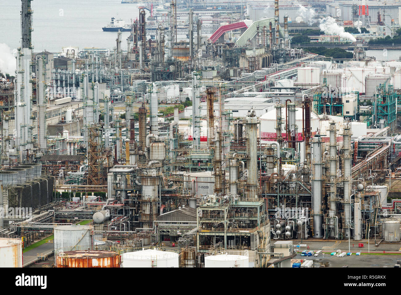 Industrial factory in Yokkaichi city at Japan Stock Photo - Alamy