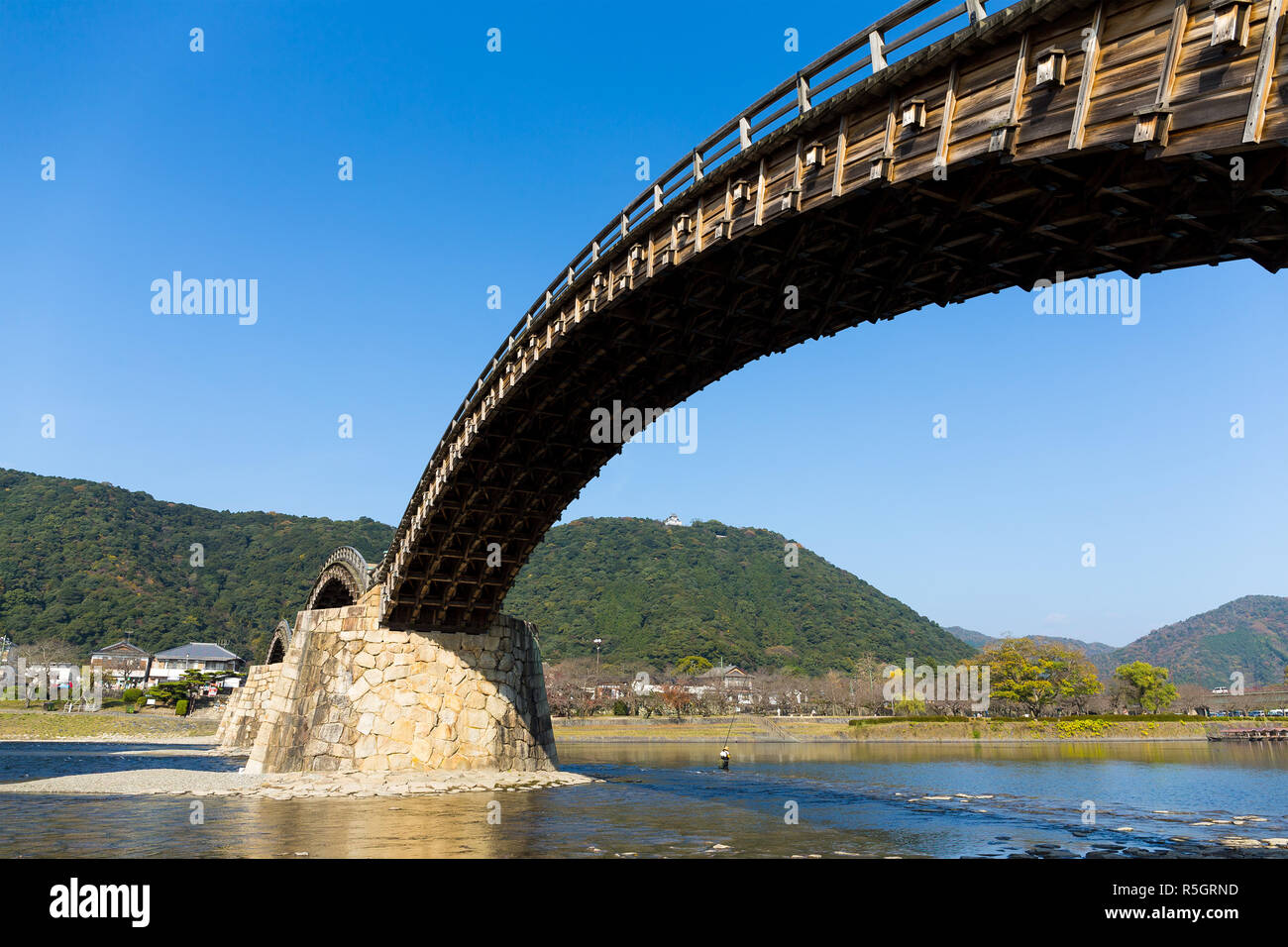 Japanese style wooden arch bridge hi-res stock photography and images ...
