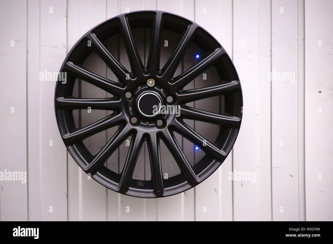 black sports wheel Stock Photo - Alamy