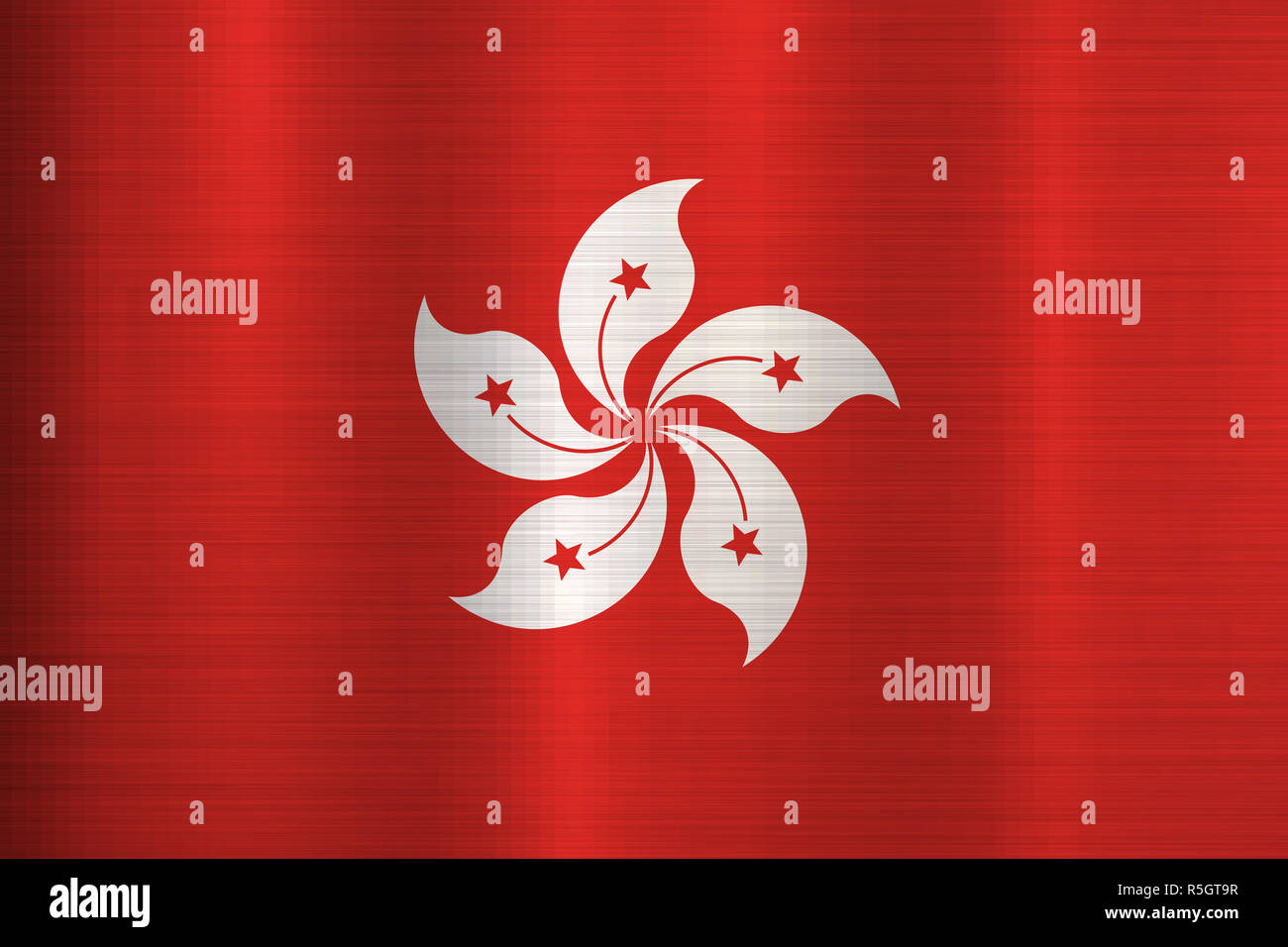 flag hong kong metal texture Stock Photo - Alamy