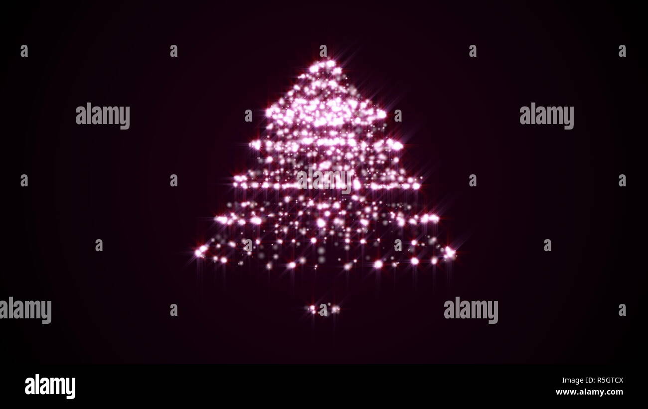 Christmas tree animation magic particles hi-res stock photography and images - Alamy
