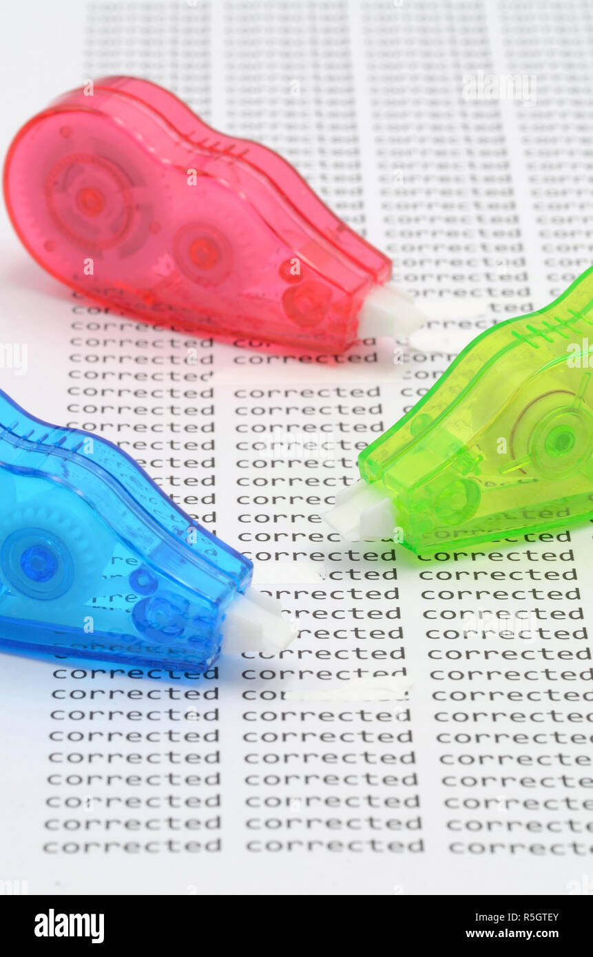 Correction roller hi-res stock photography and images - Alamy