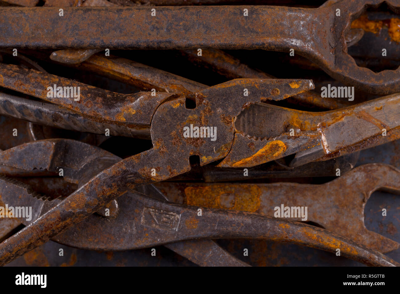 Old rusty tools Stock Photo - Alamy