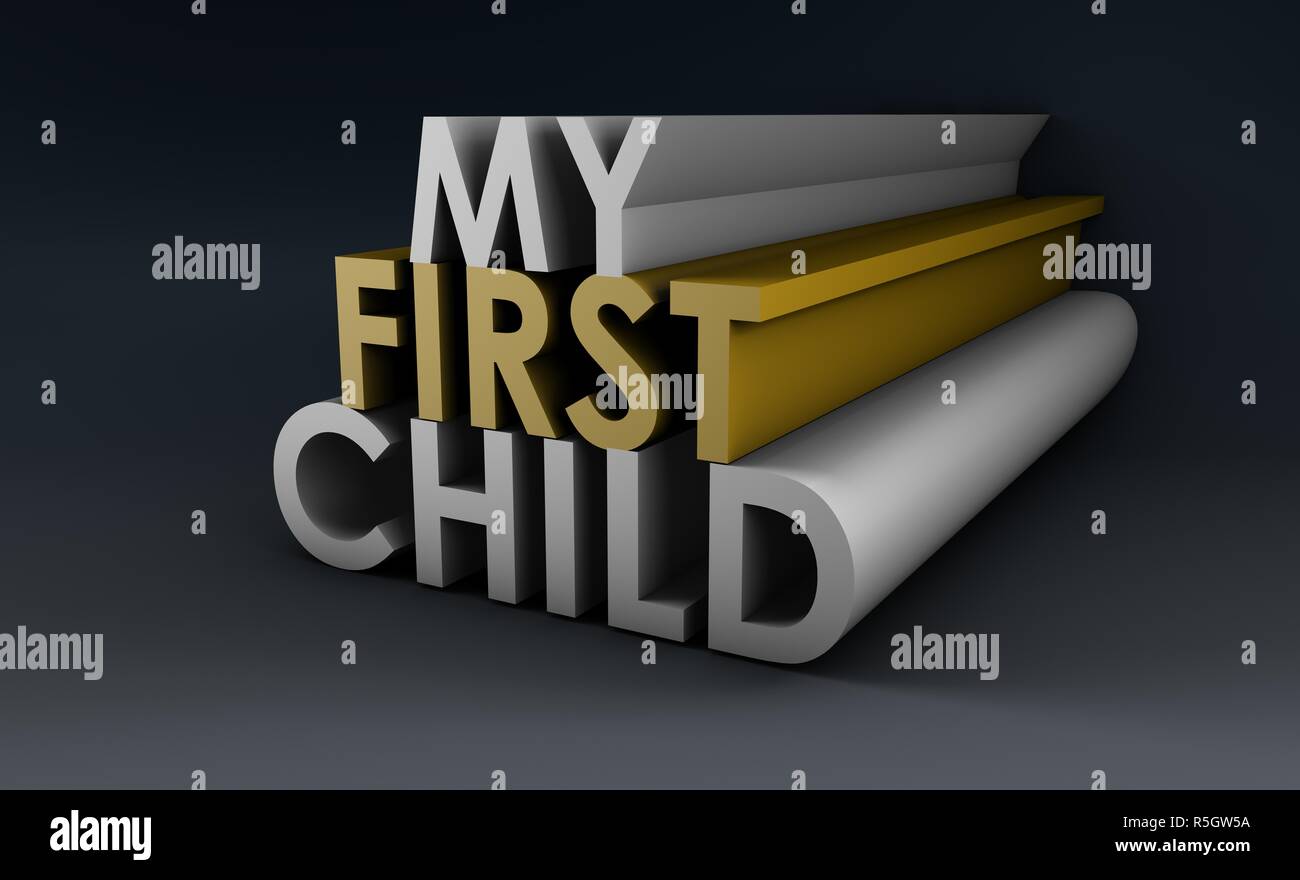 My First Child Stock Photo - Alamy