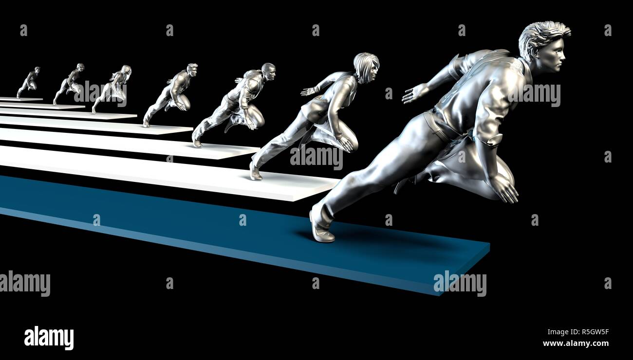 Business People Racing Stock Photo - Alamy