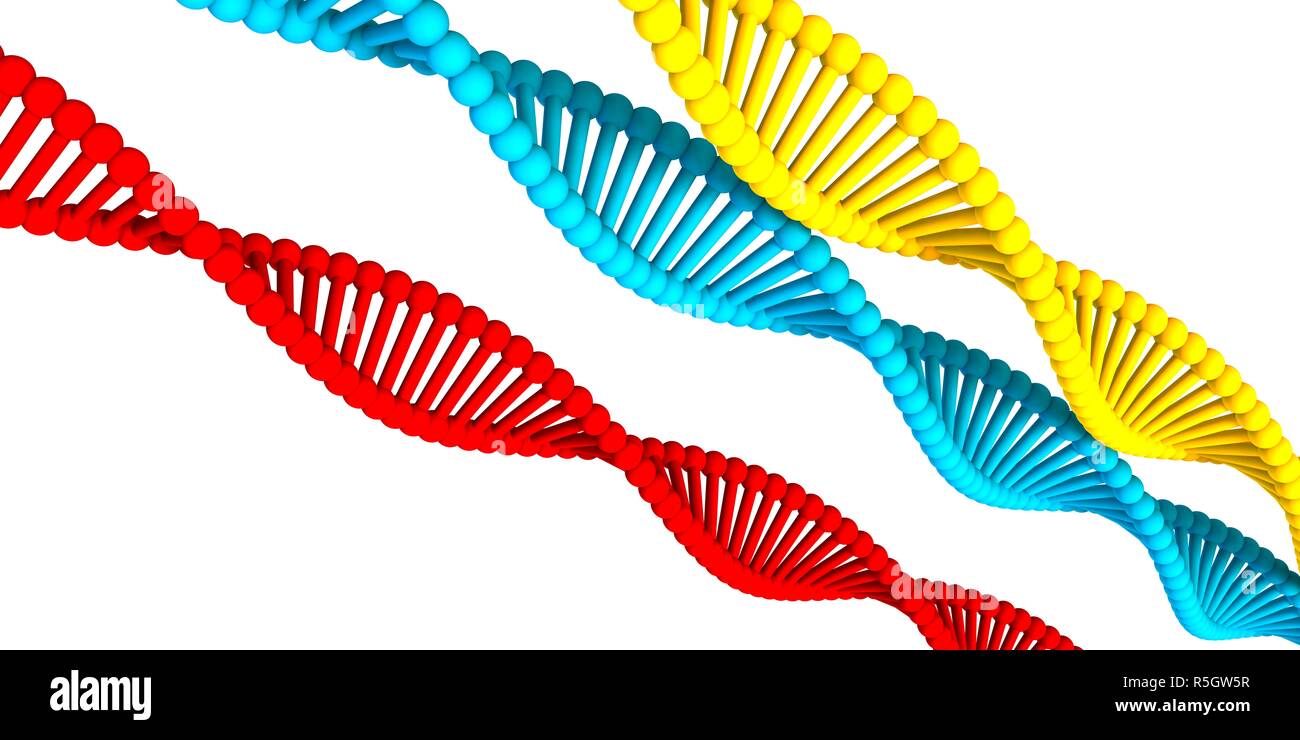 Dna molecule red yellow hi-res stock photography and images - Alamy